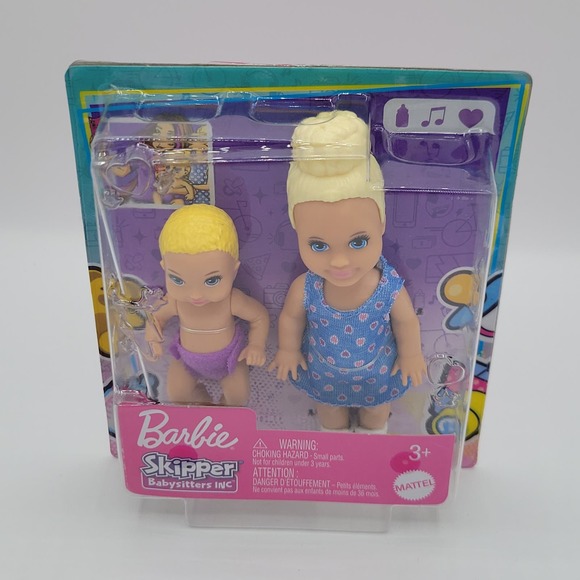 Barbie | Toys | New Barbie Skipper Babysitters Toddler And Baby Sibling ...